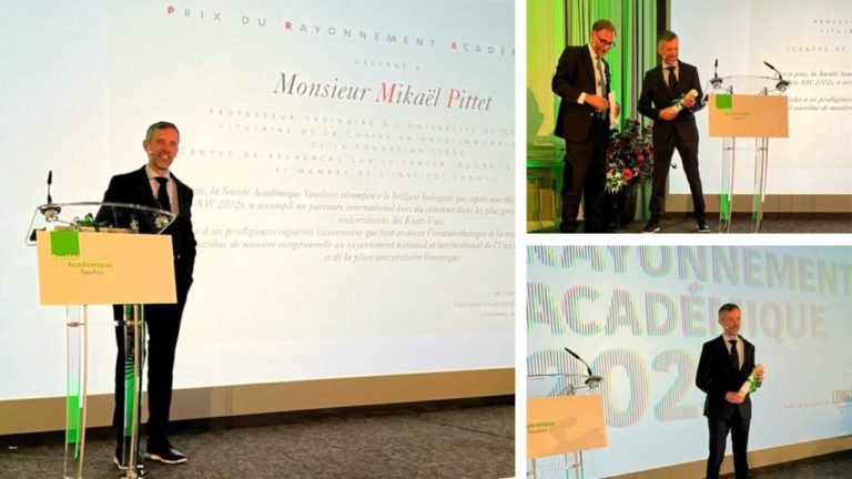 Prof. Mikaël Pittet receives the prestigious Academic Radiance Award ...